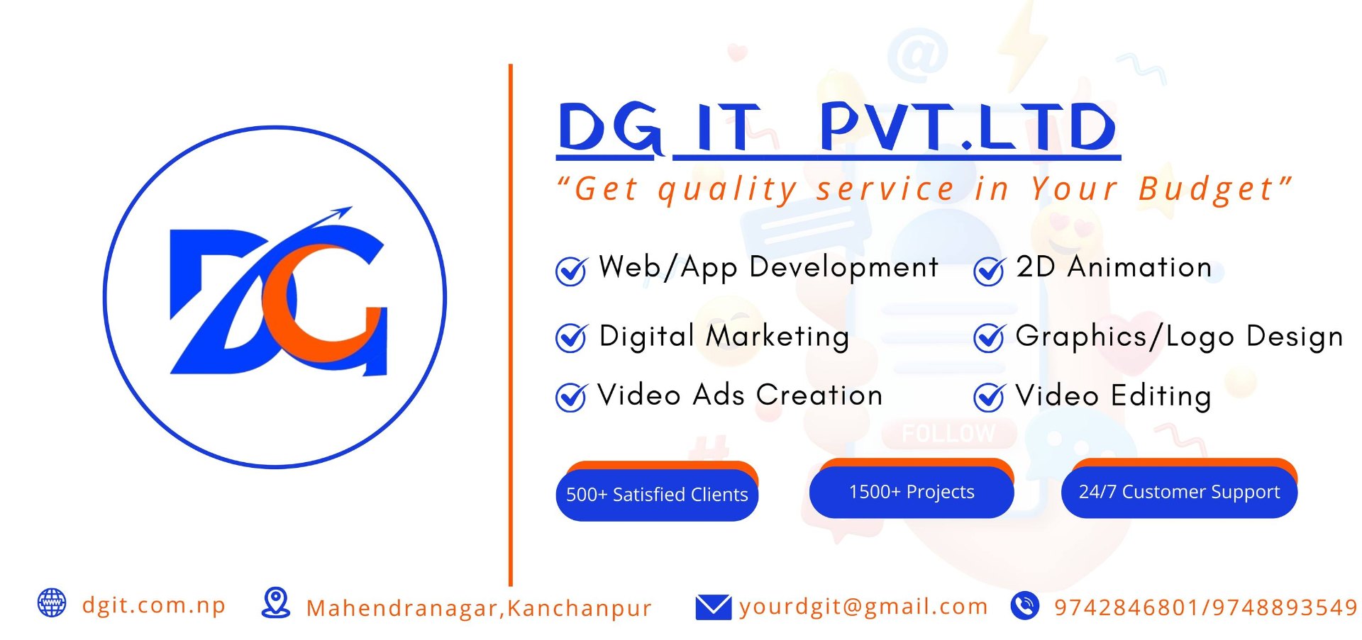 DG IT Pvt. Ltd. - Creative Digital Agency in Nepal | Web Development ...
